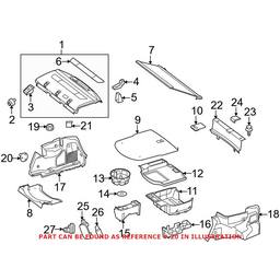 Trim Clip Genuine Mercedes-Benz 0009914795