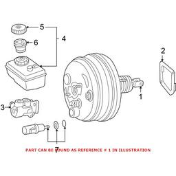 Mercedes Brake Booster 005430553028 Genuine Mercedes-Benz 005430553028