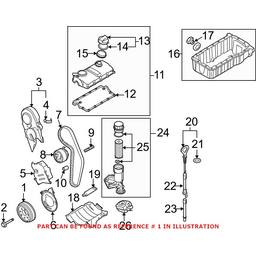 VW Engine Crankshaft Pulley 03G105243B – Genuine VW/Audi Genuine VW ...