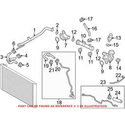 Audi Engine Coolant Hose 079121448 Genuine VW/Audi 079121448