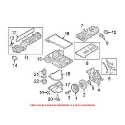 BMW Valve Cover Gasket (Cyl 1-4) 11128636546 Genuine BMW 11128636546