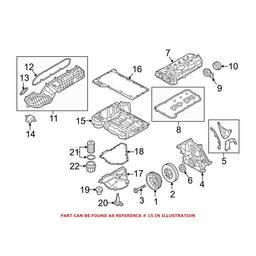Engine Oil Pan – Upper Genuine BMW 11138643432