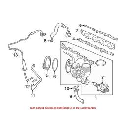 Engine Coolant Hose Genuine BMW 11537617532