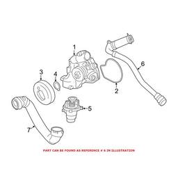 BMW Engine Coolant Hose – Upper 11537848500 Genuine BMW 11537848500