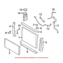 BMW Radiator Coolant Hose Genuine BMW 11537848502