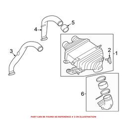BMW Turbocharger Intercooler Pipe 11617846245 Genuine BMW 11617846245