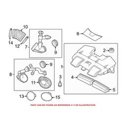 Engine Air Filter (Cyl 1-4) Genuine BMW 13717589641
