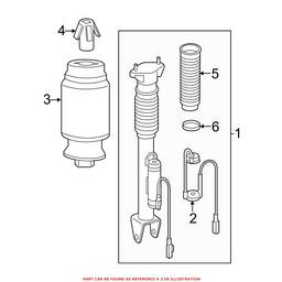Mercedes Air Spring – Rear 1663200625 Genuine Mercedes-Benz 1663200625