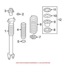Mercedes Shock Absorber – Rear 1663201130 Genuine Mercedes-Benz 1663201130