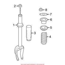 Mercedes Suspension Strut – Front 1663232400 Genuine Mercedes-Benz ...