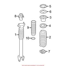 Mercedes Coil Spring Insulator – Rear Upper Inner 1663260167 Genuine ...
