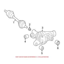 CV Axle Assembly – Front Driver Side Genuine Mercedes-Benz 1663303300