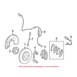 Mercedes Disc Brake Rotor – Front (390mm) Genuine Mercedes-Benz 1664210512