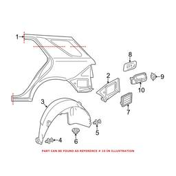 Mercedes Fuel Filler Housing – Rear 1666300067 Genuine Mercedes-Benz ...
