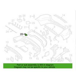 Mercedes Tow Hook Cover – Rear (Chrome) Genuine Mercedes-Benz 1668851501