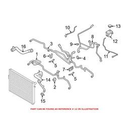 BMW Intercooler Expansion Tank 17112284880 Genuine BMW 17112284880
