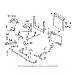 Radiator Coolant Hose – Upper Genuine BMW 17127589728