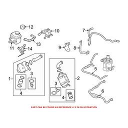 BMW Turbocharger Intercooler Hose 17127589733 Genuine BMW 17127589733
