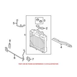 BMW Radiator Coolant Hose Genuine BMW 17127598249