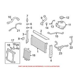 Radiator Coolant Hose – Lower Genuine BMW 17127619256