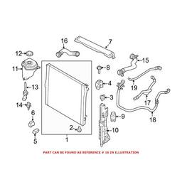 Radiator Coolant Hose – Lower Genuine BMW 17128517969