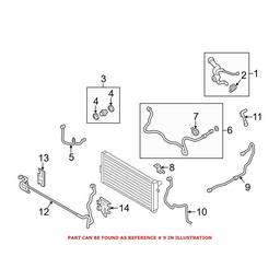 BMW Radiator Coolant Hose Genuine BMW 17128614882