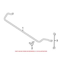 Mercedes Suspension Stabilizer Bar Link – Rear 1723200089 Genuine ...