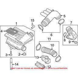 VW Engine Air Intake Hose 1K0129618CD – Genuine VW/Audi Genuine VW/Audi ...