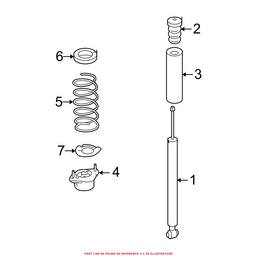 Mercedes Shock Absorber – Rear 2043260500 Genuine Mercedes-Benz 2043260500
