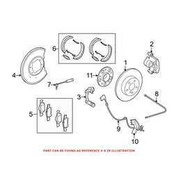 Mercedes Brake Hydraulic Hose – Rear 2044201048 Genuine Mercedes-Benz ...