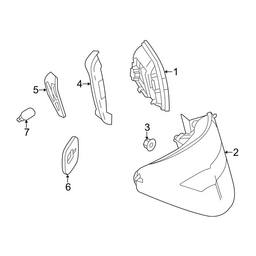Mercedes Tail Light Assembly – Driver Side Inner 2078200364 Genuine ...