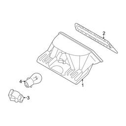 Center High Mount Stop Light – Rear Genuine Mercedes-Benz 2108201056