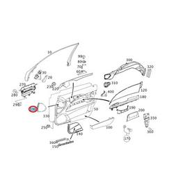 Door Panel Handle Cover – Front Driver Side (Gray) Genuine Mercedes ...