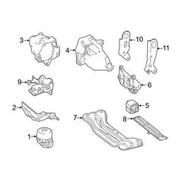 Mercedes Automatic Transmission Mount 2122401818 Genuine Mercedes-Benz ...