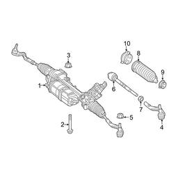 Mercedes Steering Tie Rod End – Driver Left Outer 2123308100 Genuine ...