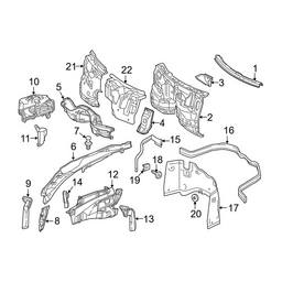 Mercedes Engine Air Intake Hose 2128300103 Genuine Mercedes-Benz 2128300103