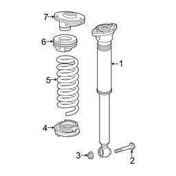 Mercedes Shock Absorber – Rear 2133201030 Genuine Mercedes-Benz 2133201030