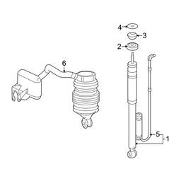 Mercedes Shock Absorber – Rear (Air) 2193260400 Genuine Mercedes-Benz ...