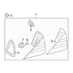Mercedes Tail Light Assembly – Rear Driver Left 2208200764 Genuine ...