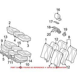 Headrest Motor – Rear Center Genuine Mercedes-Benz 2209700125