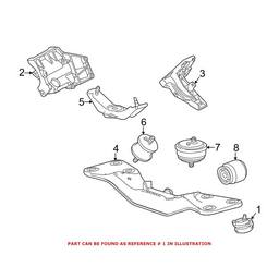 Engine Mount – Driver Left Genuine BMW 22111141791