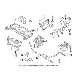 Engine Mount – Passenger Right Genuine BMW 22116858976