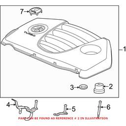 Engine Cover Retainer Genuine Saab 24453627