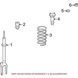 Mercedes Coil Spring – Front 2513210304 Genuine Mercedes-Benz 2513210304