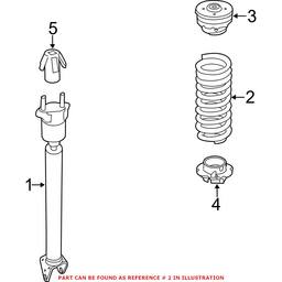 Coil Spring – Rear Genuine Mercedes-Benz 2513240104