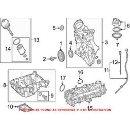 Mercedes Engine Timing Cover – Lower 2740101814 Genuine Mercedes-Benz ...