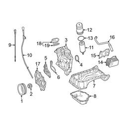 Engine Oil Pan – Lower Genuine Mercedes-Benz 2760100528