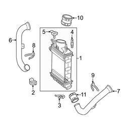 Mercedes Turbocharger Intercooler Pipe – Driver Left 2760900737 Genuine ...