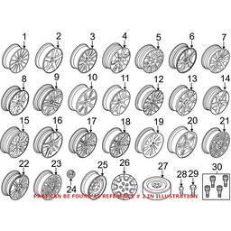 Aluminum Wheel (17×7) (Canicula) Genuine Volvo 30681518