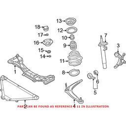 BMW Coil Spring – Front (Sport) 31332282332 Genuine BMW 31332282332